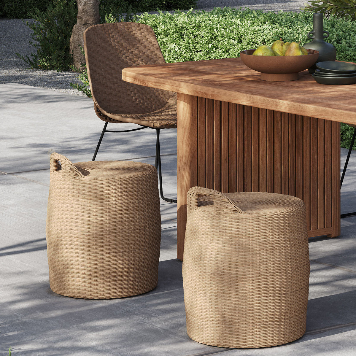 Apollo Outdoor Wicker Stool | Stylish, Lightweight Outdoor Stools NZ