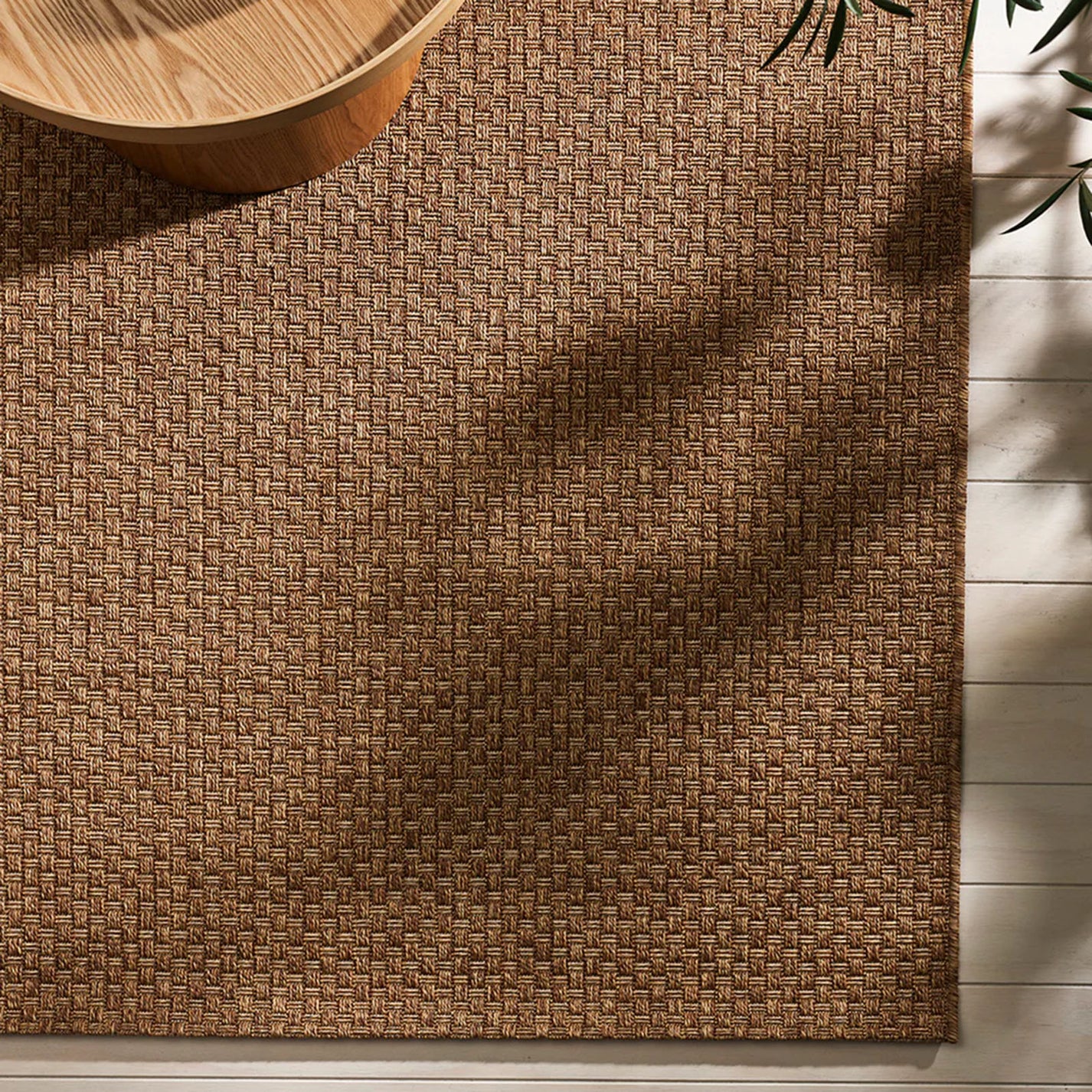 Basketweave Outdoor Floor Rug | Design Warehouse NZ
