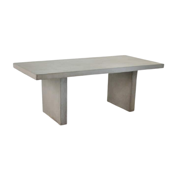 Concrete Rectangle Dining Table – Durable & Lightweight Outdoor Table